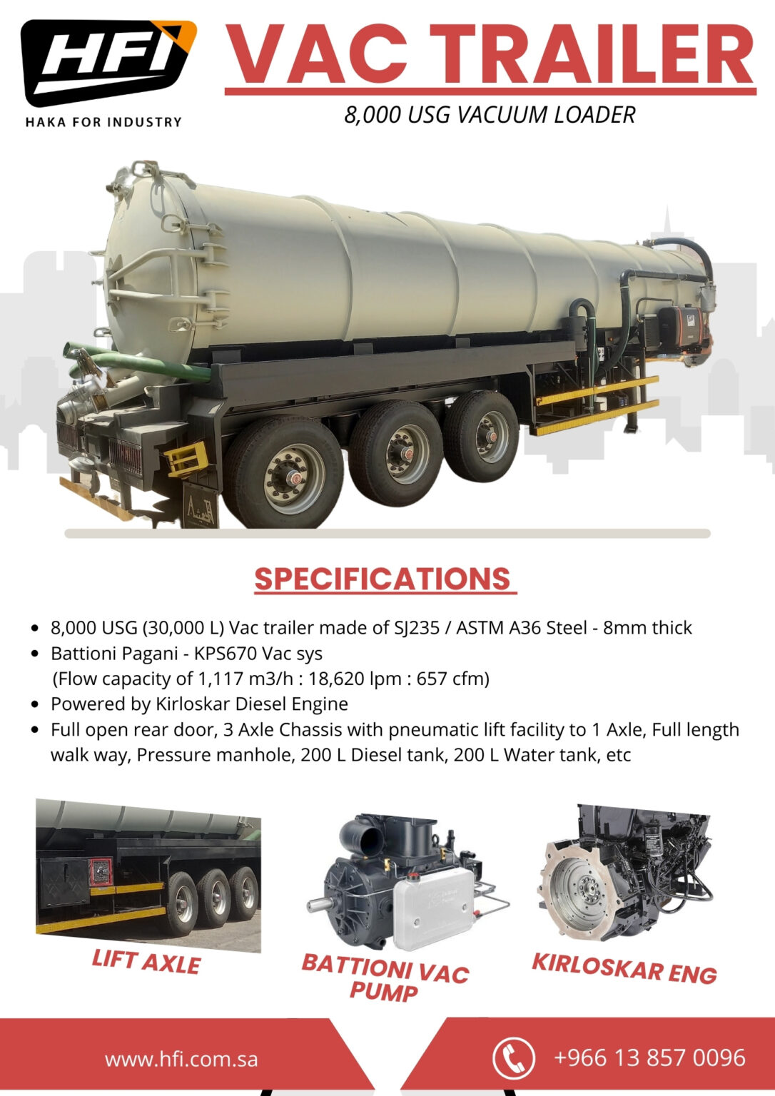 Vacuum Trailers - MH First for Manufacturing